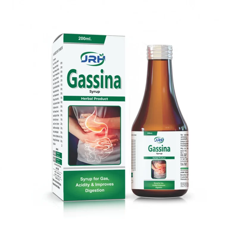 JRH Gassina Syrup: Relief for Gas, Acidity, Indigestion & Heartburn ...